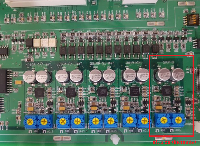 [PaX-i3D Green 17x15] H020 : Appears during X-axis motor origin movement